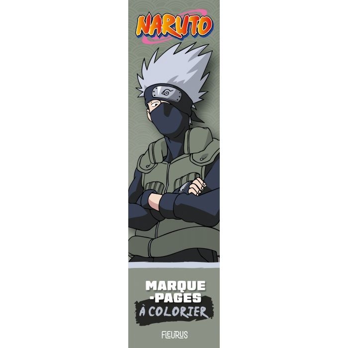 Naruto - marque page à colorier Kakashi | La Maison du Cormoran